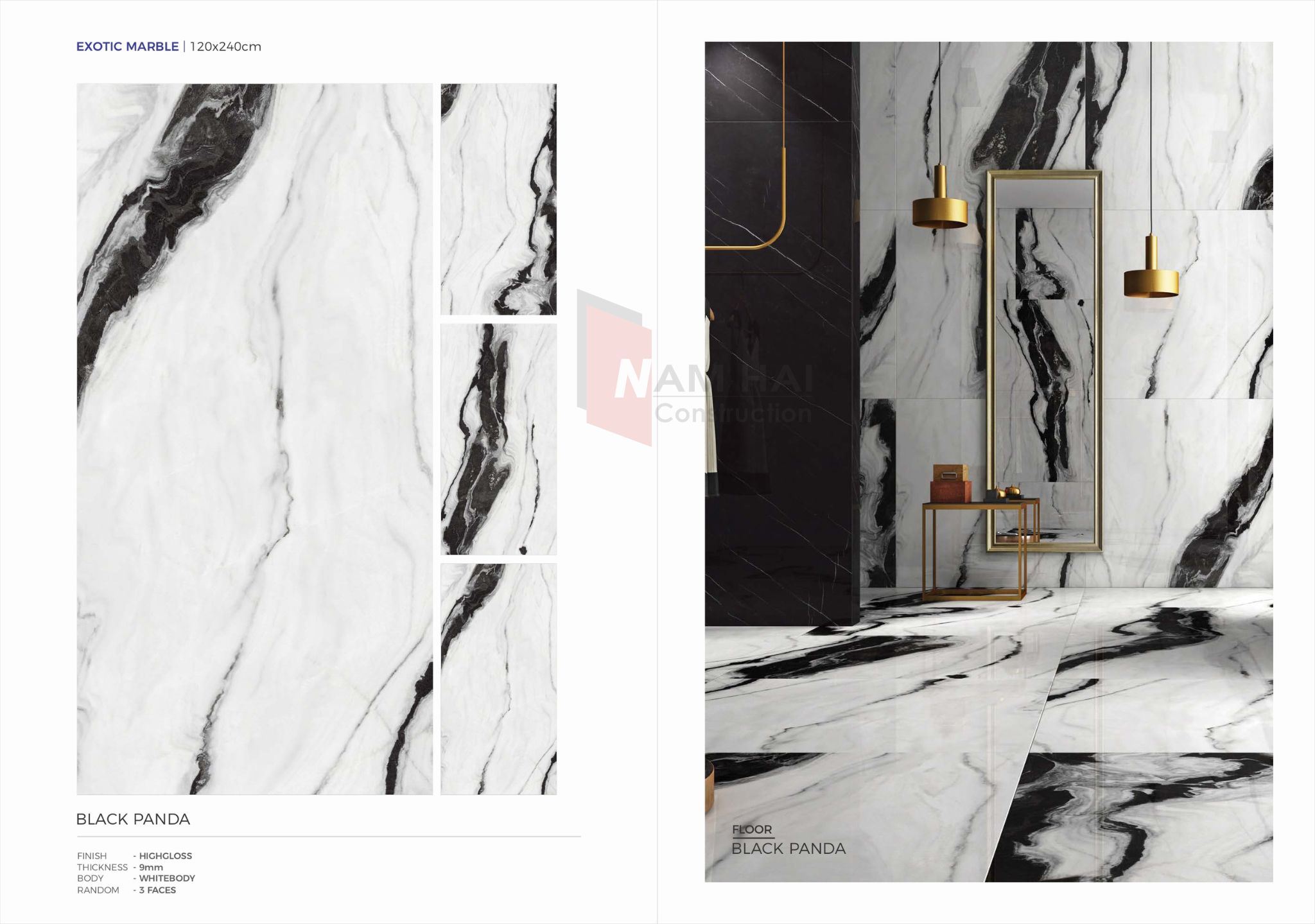 Gạch đá Axi Marble - Gạch Ấn Độ Sunhearrt - VLXD Nam Hải