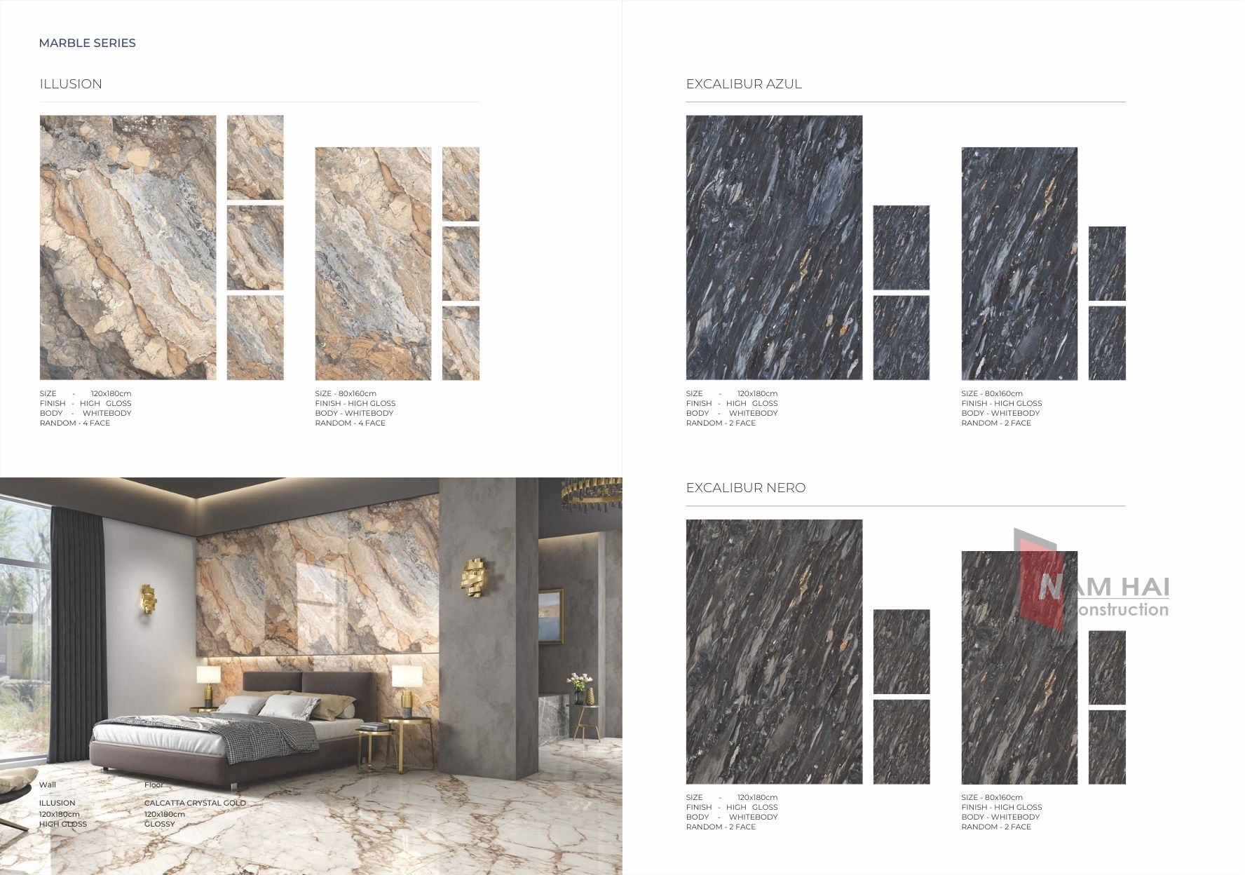 Gạch đá Neolith by Axi Marble - Gạch Ấn Độ Sunhearrt - VLXD Nam Hải