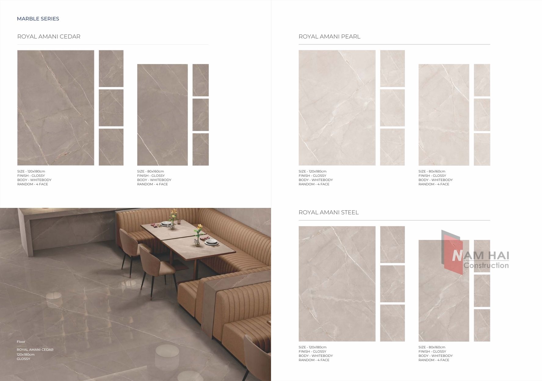 Gạch đá Neolith by Axi Marble - Gạch Ấn Độ Sunhearrt - VLXD Nam Hải